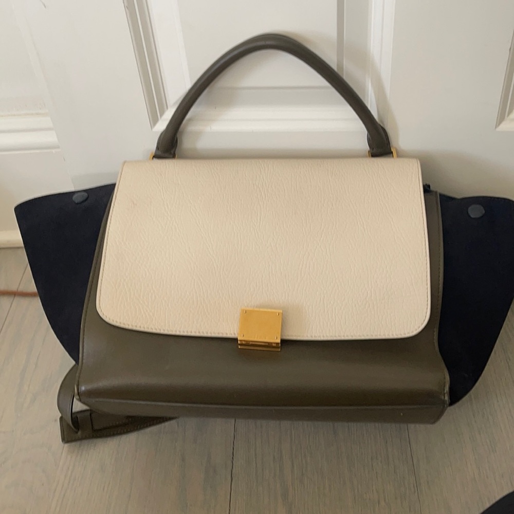 Celine Tricolor Trapeze Bag - Gem